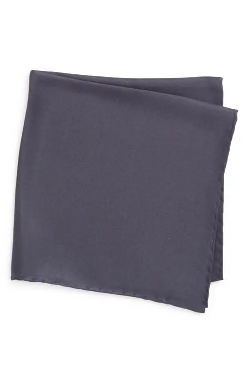 Thom Sweeney Silk Pocket Square - Midnight Navy