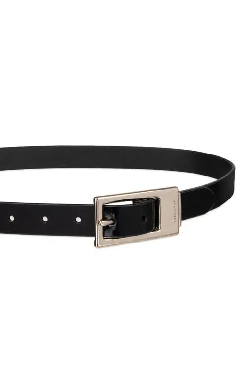 Cole Haan Elongated Buckle Leather Belt