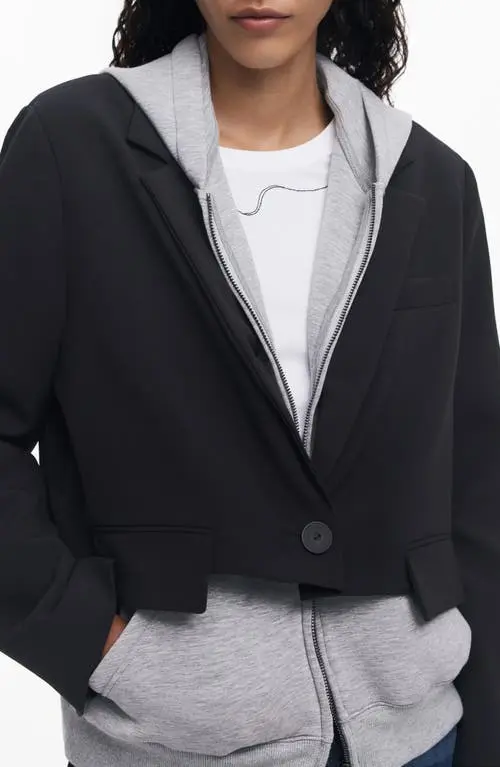 Desigual Layered Hooded Blazer