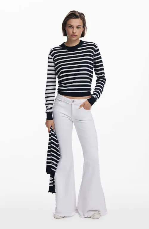 Desigual Striped Crewneck Pullover