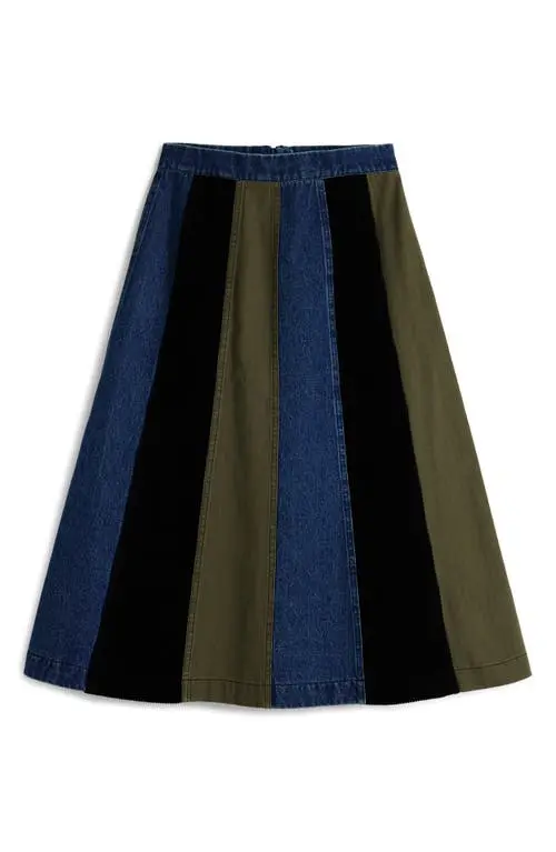Desigual A-line Panel Skirt