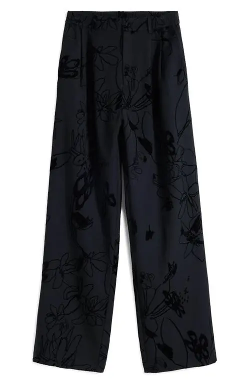 Desigual Pleated Wide Leg Pants