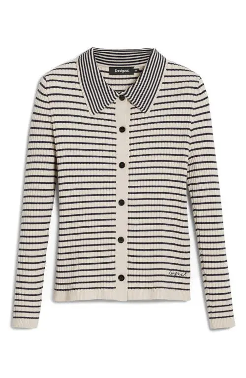 Desigual Thin Gauge Striped Cardigan