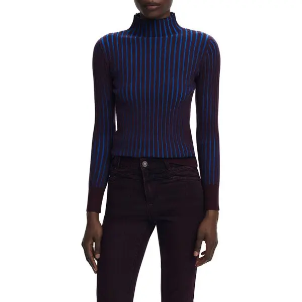 Desigual Fitted Ribbed Sweater