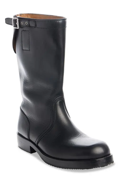 Dries Van Noten Tall Engineer Boot - Black