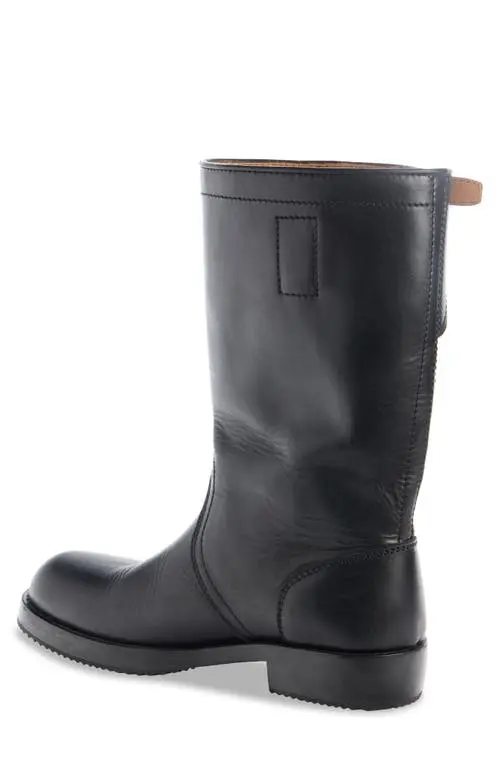 Dries Van Noten Tall Engineer Boot - Black
