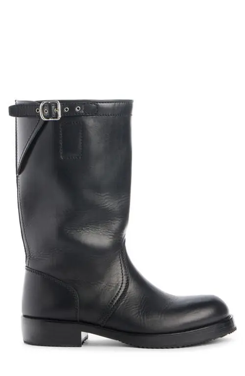 Dries Van Noten Tall Engineer Boot - Black