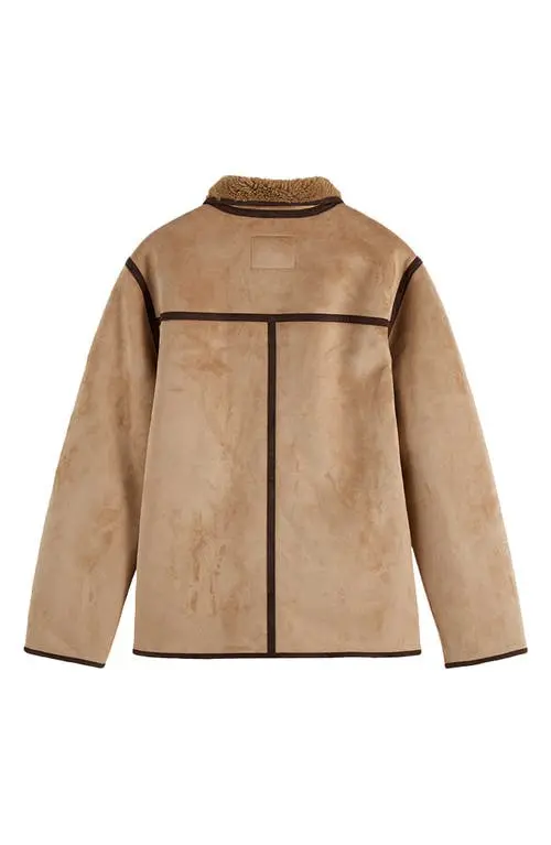 Scotch & Soda Reversible Faux Shearling Coat
