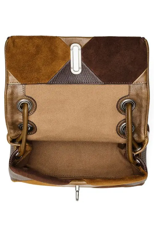 Marc Jacobs The Suede Patchwork Dual Mini Shoulder Bag