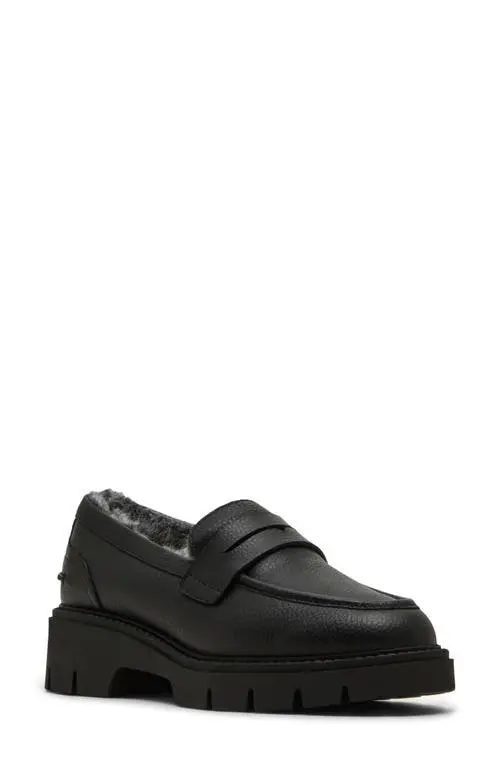 Blondo Kimora Waterproof Platform Loafer - Black Leather