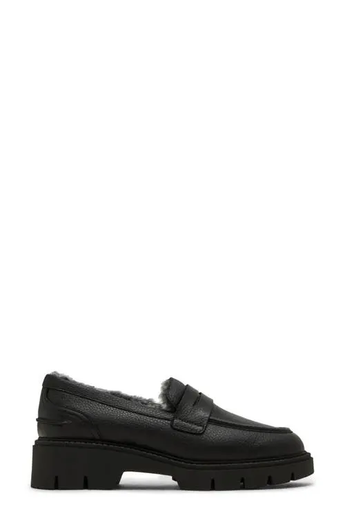 Blondo Kimora Waterproof Platform Loafer - Black Leather
