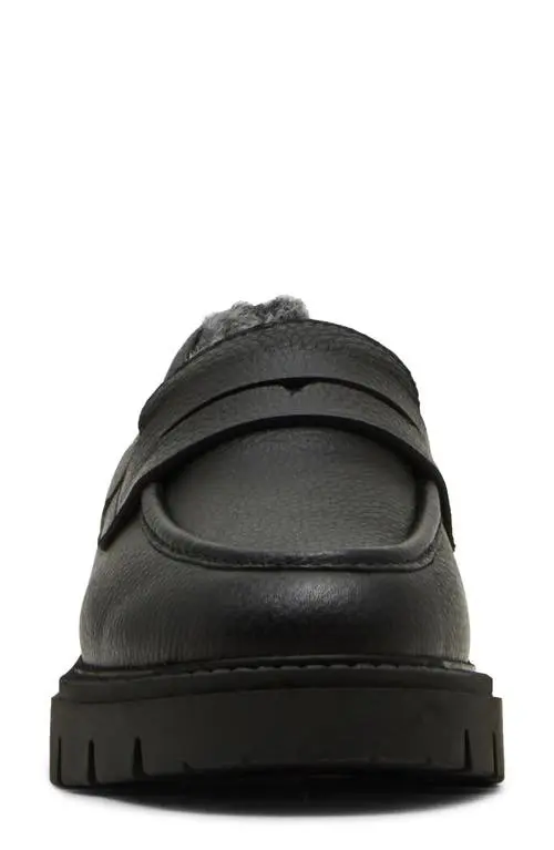 Blondo Kimora Waterproof Platform Loafer - Black Leather