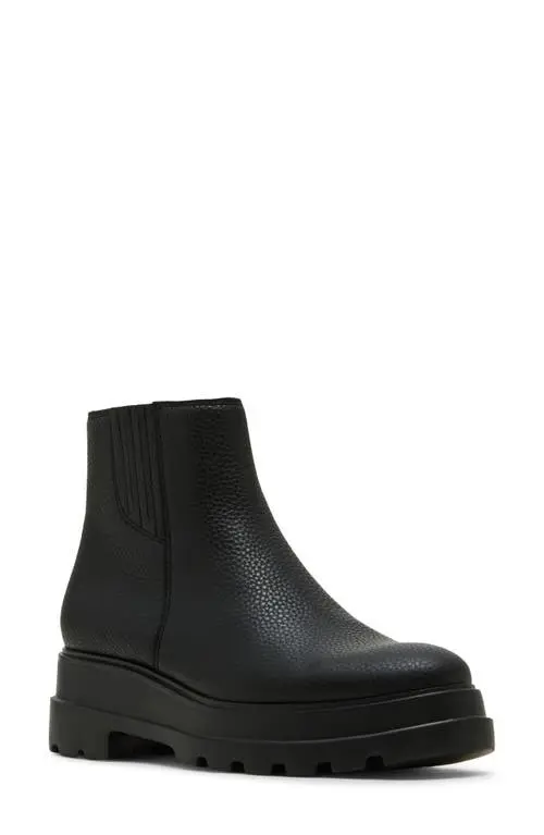 Blondo Jolie Waterproof Platform Bootie - Black Leat