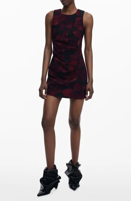 Desigual Ruched Floral Minidress