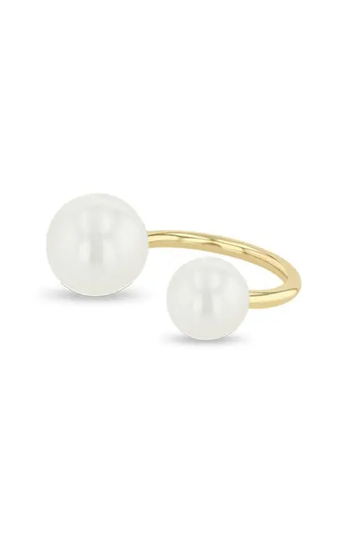 Zoe Chicco Reversible Cultured Pearl Cuff Earring - 14k Yellow Gold