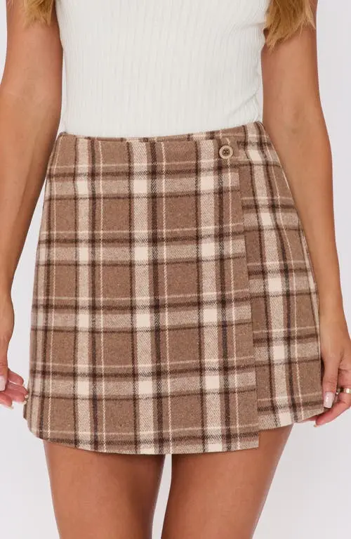 VICI Willow Plaid Mini Skirt