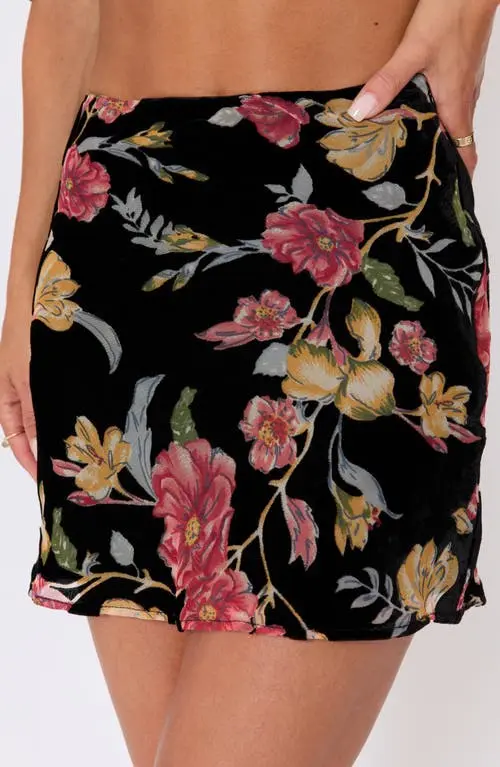 VICI Floral Print Mini Skirt