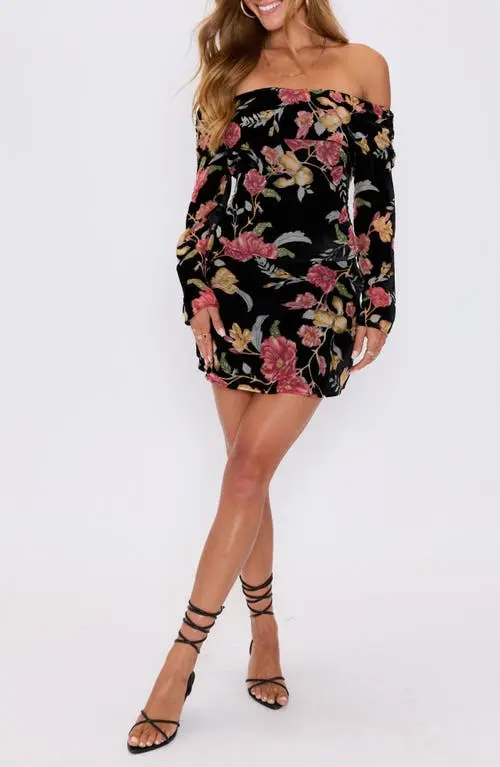 VICI Floral Print Mini Skirt