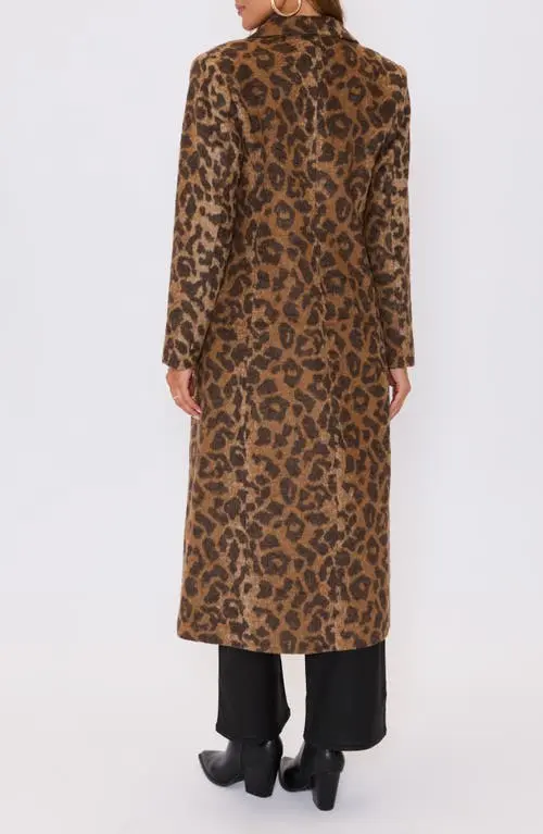 VICI Animal Print Double-breasted Coat