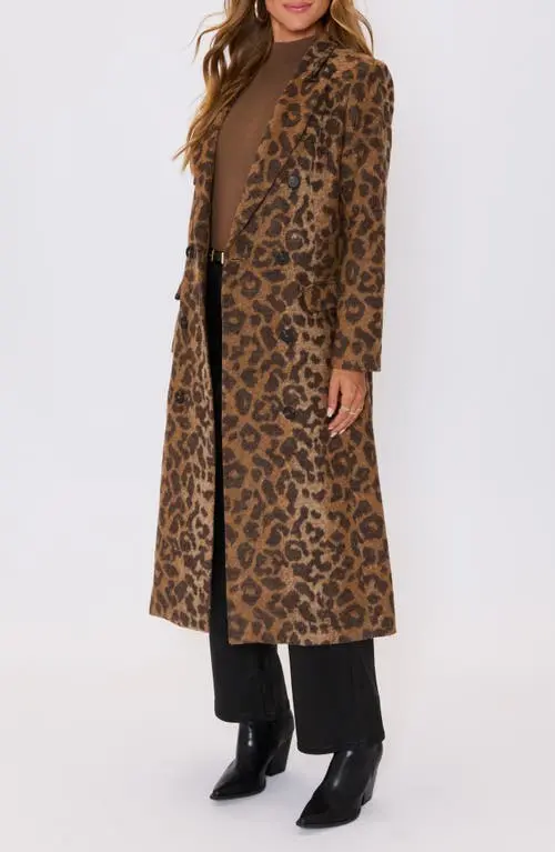 VICI Animal Print Double-breasted Coat