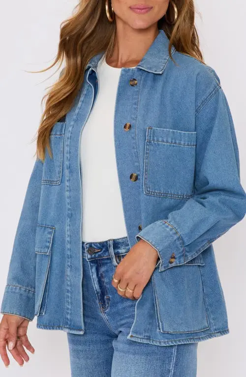 VICI Blair Belted Denim Jacket