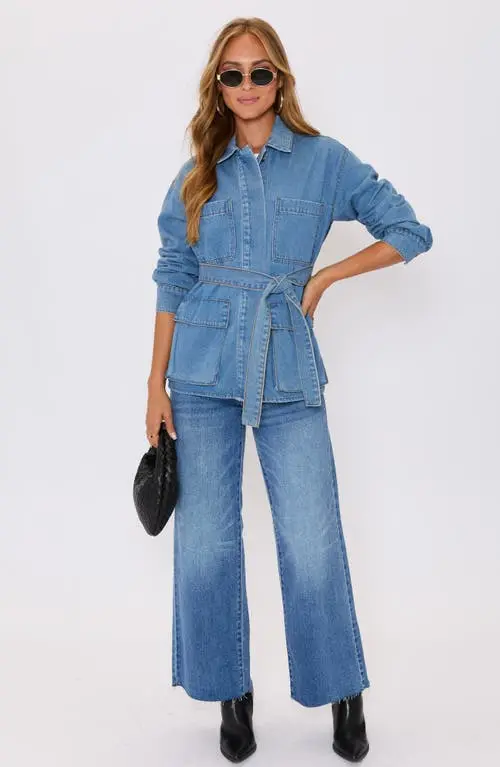 VICI Blair Belted Denim Jacket