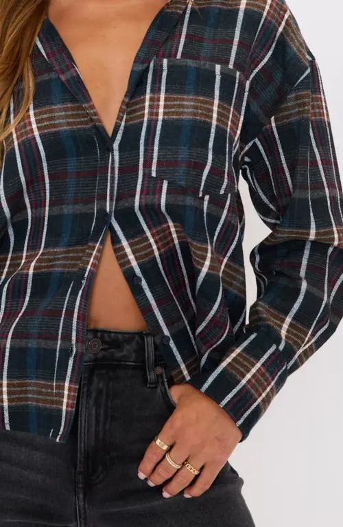 VICI Plaid Button-up Shirt