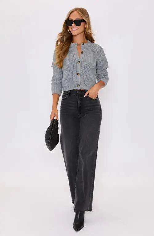 VICI Aurora Crewneck Cardigan - Grey
