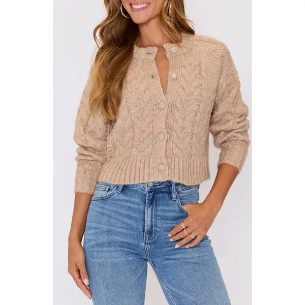 VICI Harper Cable Knit Cardigan
