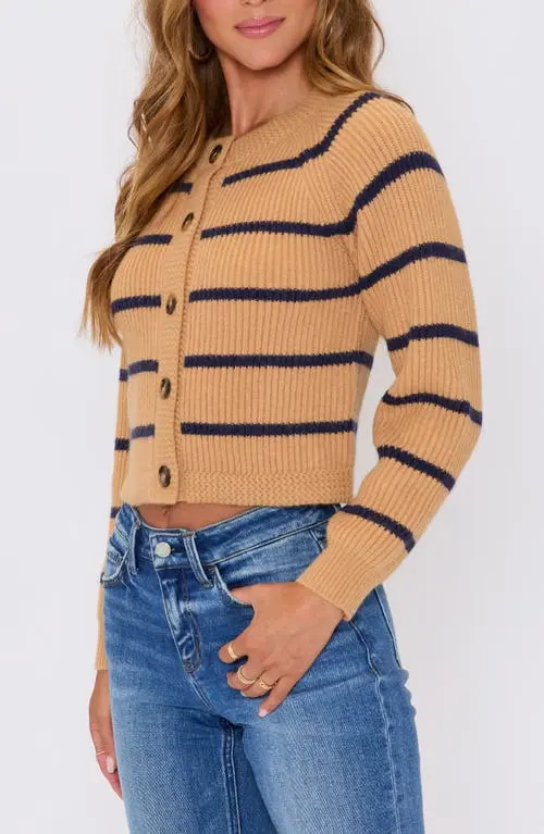 VICI Nadia Stripe Crop Cardigan