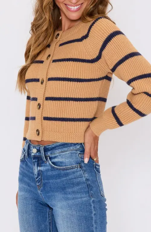VICI Nadia Stripe Crop Cardigan