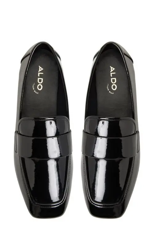 Aldo Square-toe Loafer - Black