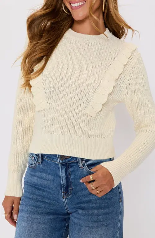 VICI Sable Ruffle Crewneck Pullover