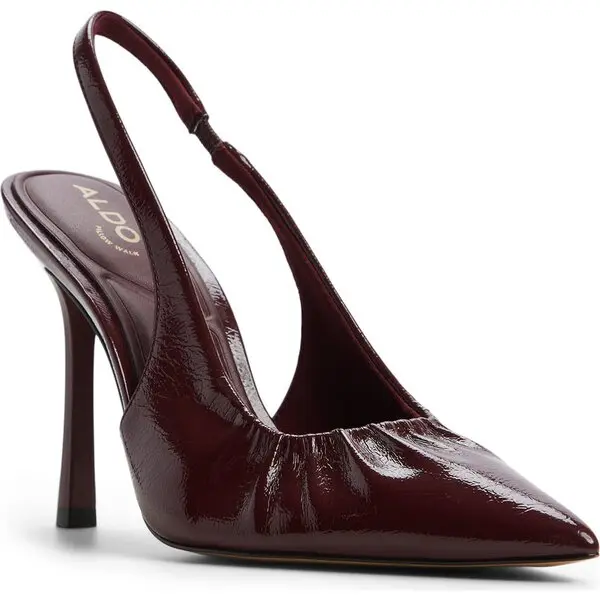 Aldo Mystie Slingback Pointed Toe Pump - Bordo