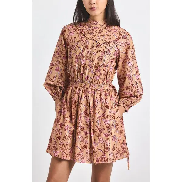 Derek Lam 10 Crosby Marisol Metallic Mini Dress