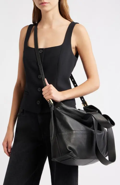 ALLSAINTS Asha East/west Lambskin Leather Tote