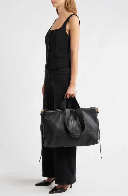 ALLSAINTS Asha East/west Lambskin Leather Tote