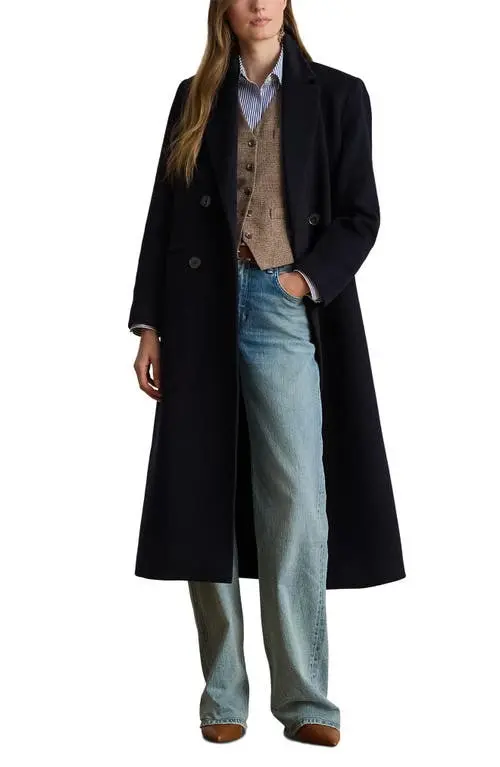 Ralph Lauren Wool-blend Reefer Coat - Regal Navy