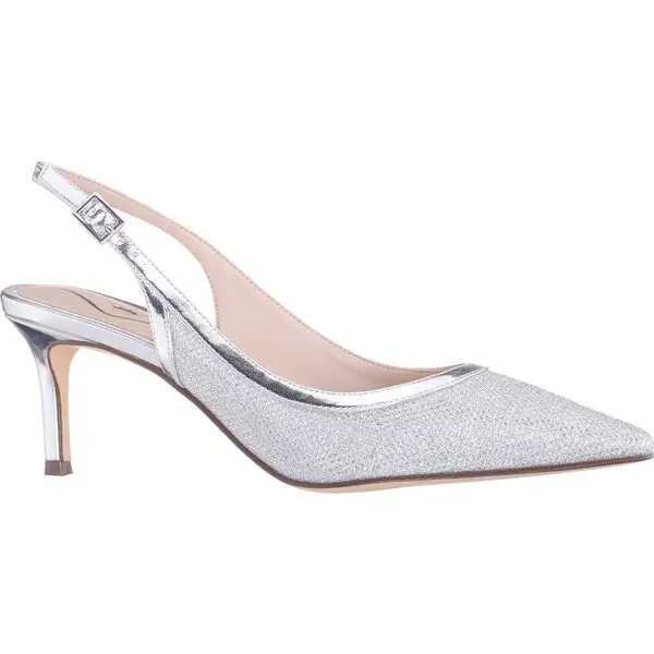 Nina Nazuri Slingback Pumps - Silver