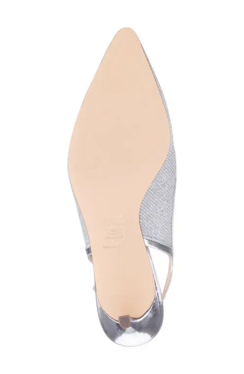 Nina Nazuri Slingback Pumps - Silver