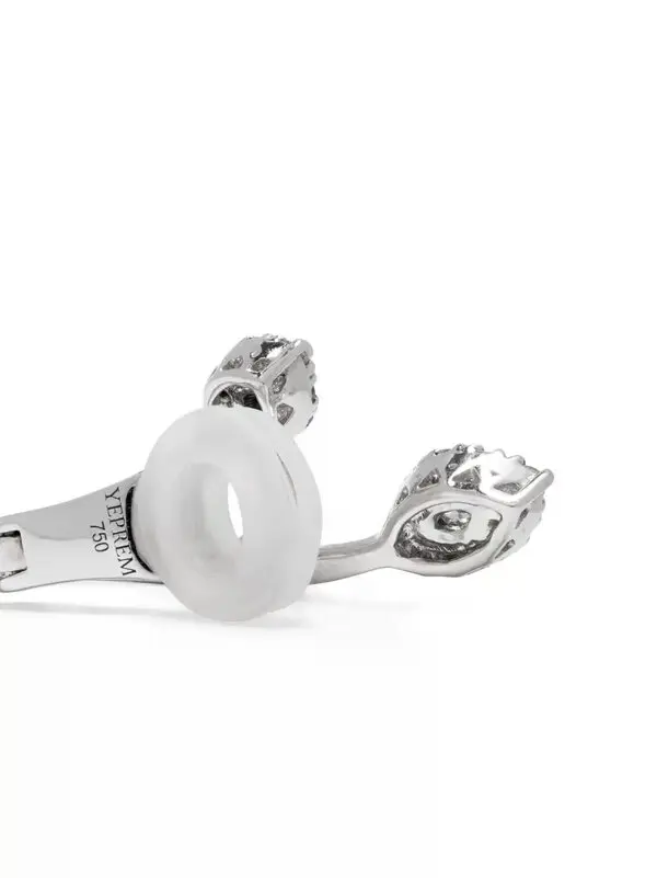 Yeprem 18kt White Gold Diamond Ear Cuff