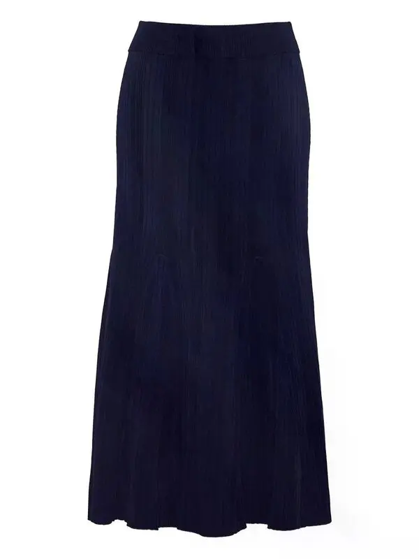 Cara Cara Dara Ribbed-knit Skirt - Blue