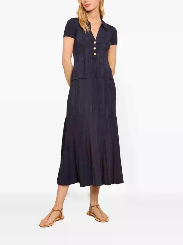 Cara Cara Dara Ribbed-knit Skirt - Blue