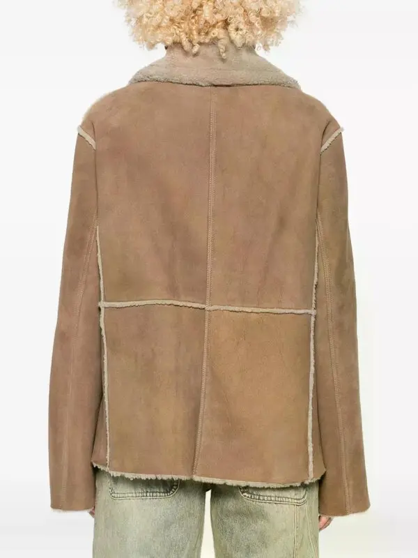 Kristensen Du Nord Shearling-trimmed Buttoned Jacket