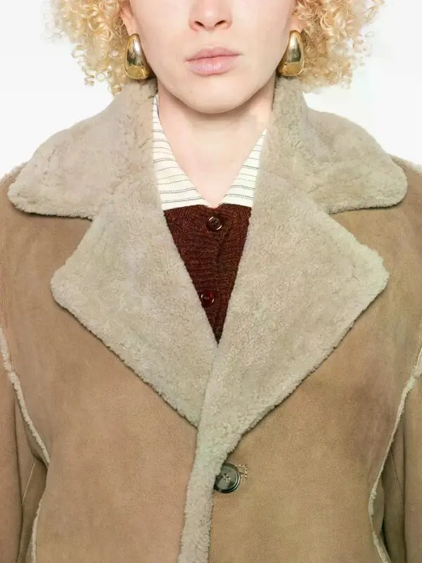Kristensen Du Nord Shearling-trimmed Buttoned Jacket