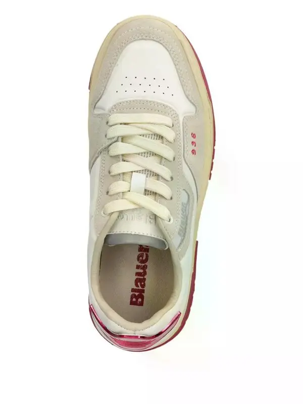 BLAUER. Panelled Lace-up Sneakers