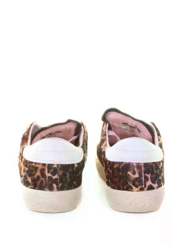 D.a.t.e. Leopard Print Suede Sneakers