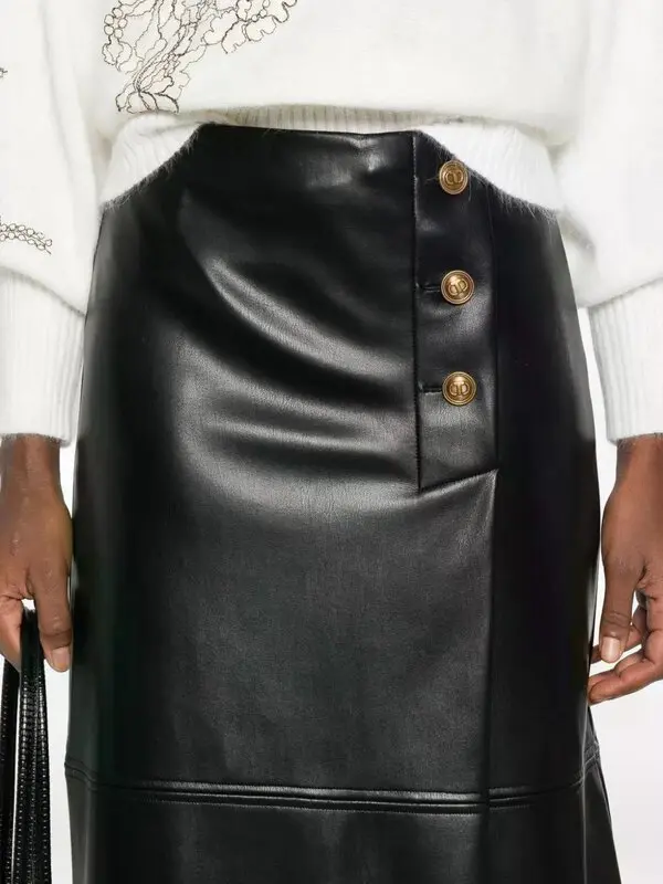 TWINSET Button-detailed Midi Skirt