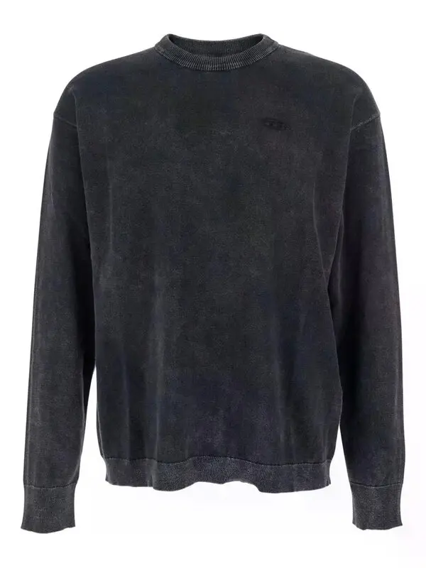 DIESEL® Acid-wash Crew-neck Sweatshirt - Grey