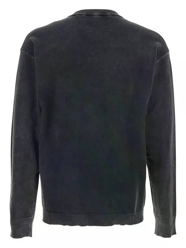 DIESEL® Acid-wash Crew-neck Sweatshirt - Grey